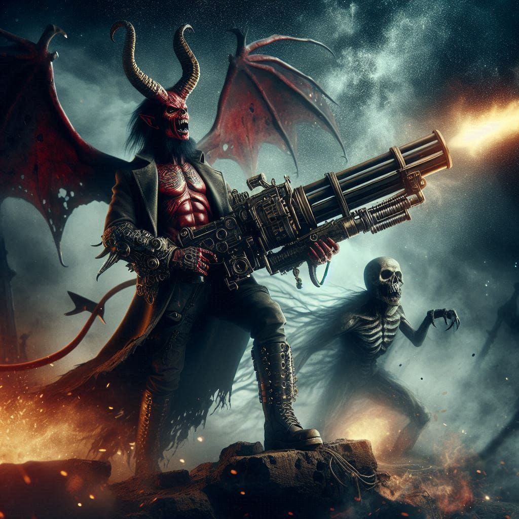 Devils gun - AI Generated Artwork - NightCafe Creator