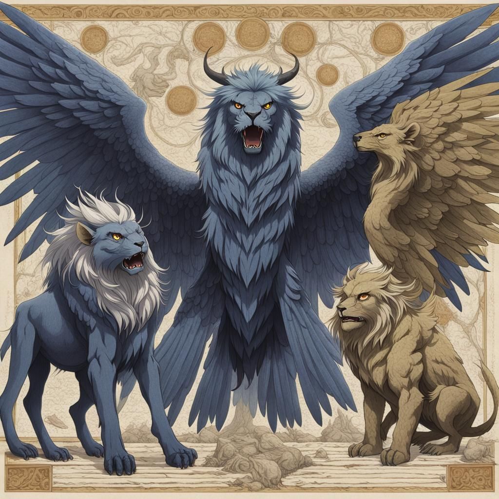 Angelic Lion Creatures #3 - AI Generated Artwork - NightCafe Creator