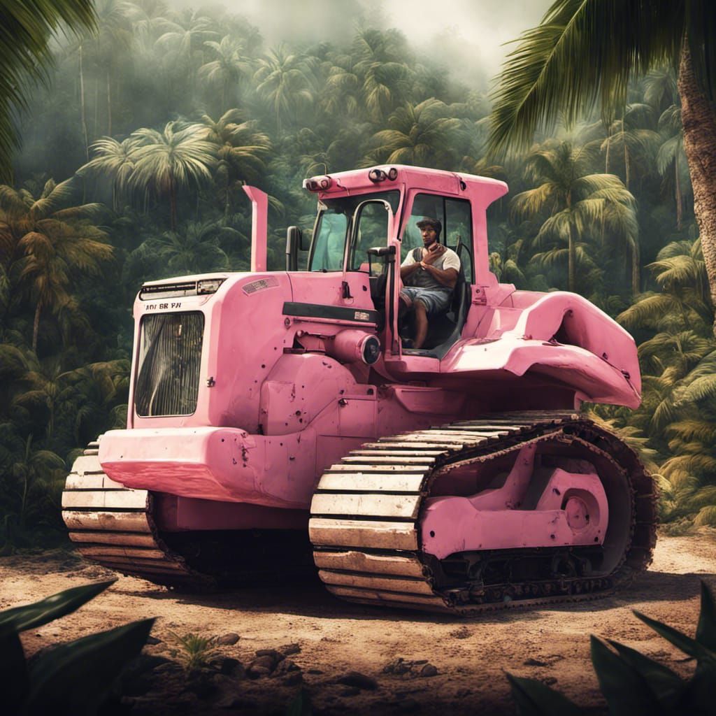 a pretty bull dozer_all customised up with a the bull dozer painted a ...
