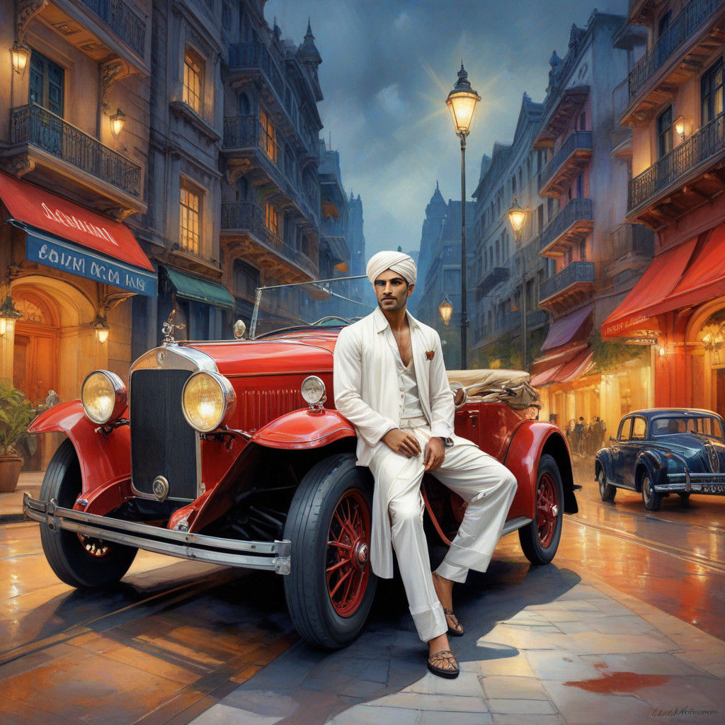 Elegant Indian Gentleman in 1920s - Elegant Indian Gentleman...