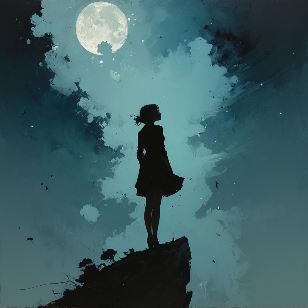 Moonbeam Muse - AI Generated Artwork - NightCafe Creator