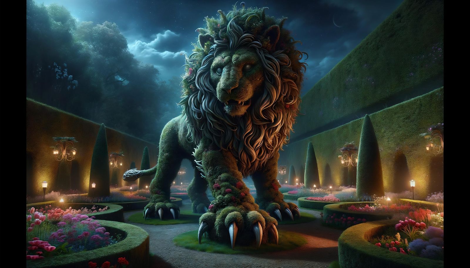 DND Series: Lion Topiary Guardian (Monster) - AI Generated Artwork ...