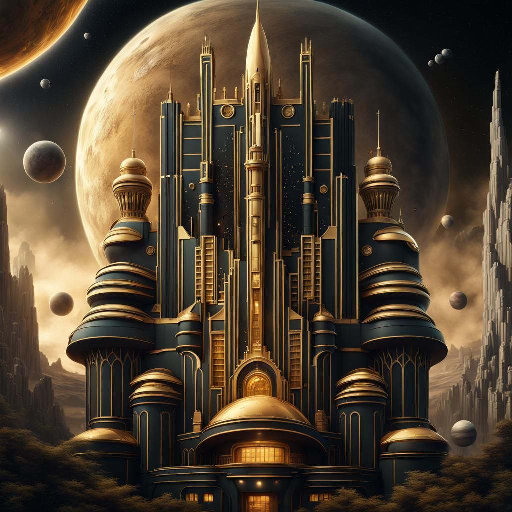 alien castle - AI Generated Artwork - NightCafe Creator