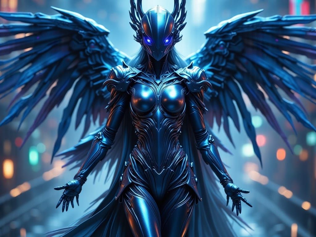 Cyber Angel Seraph in Shifting Realms of Identity ... - AI Art