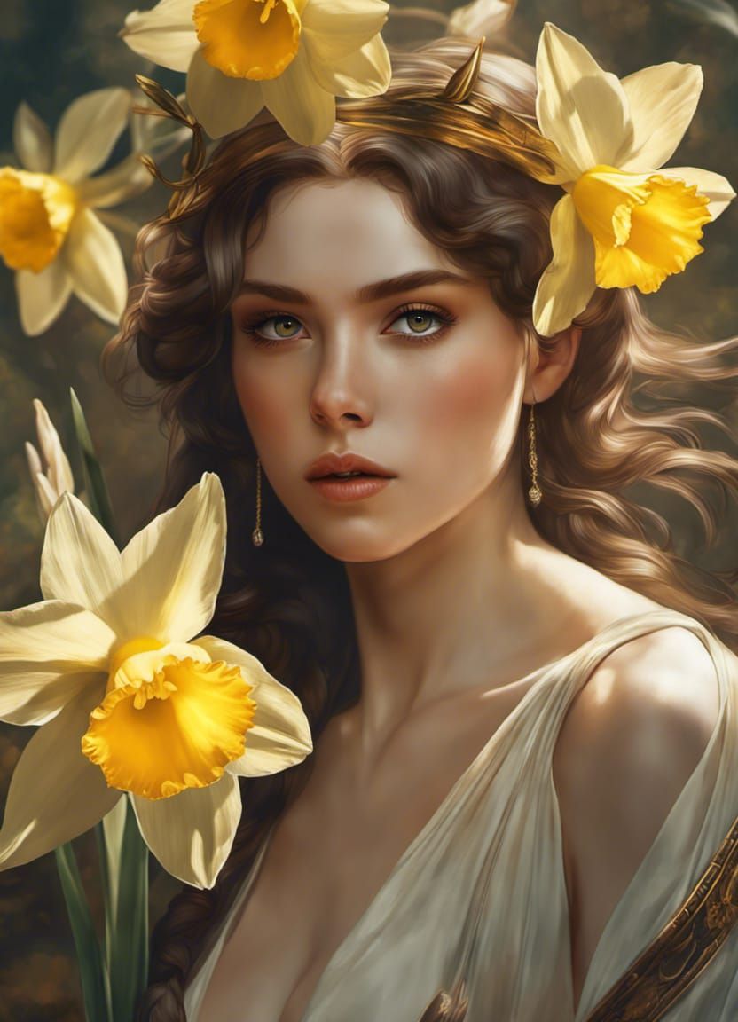 Spring Daffodil - AI Generated Artwork - NightCafe Creator