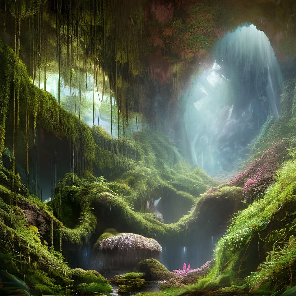 The cave - AI Generated Artwork - NightCafe Creator