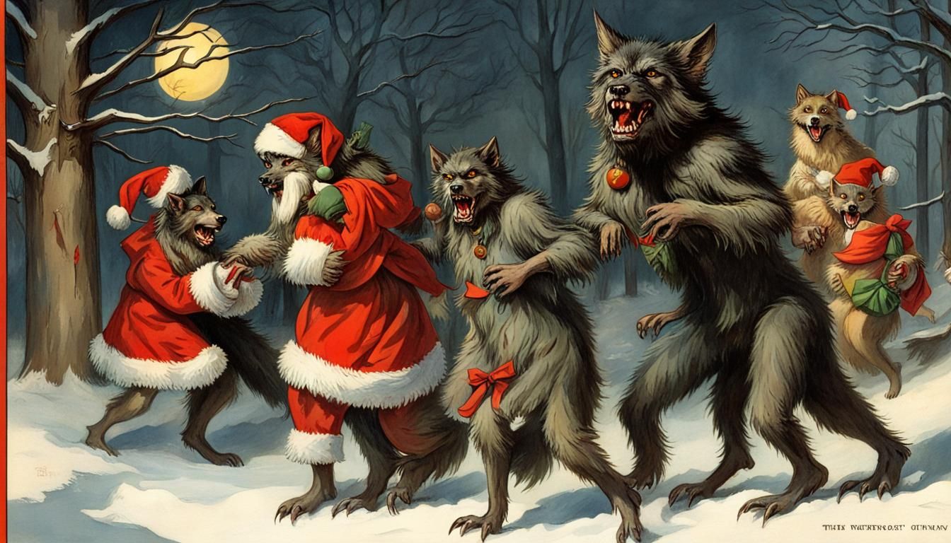 Werewolves Christmas pageant, Saturday Evening Post, scary, funny ...