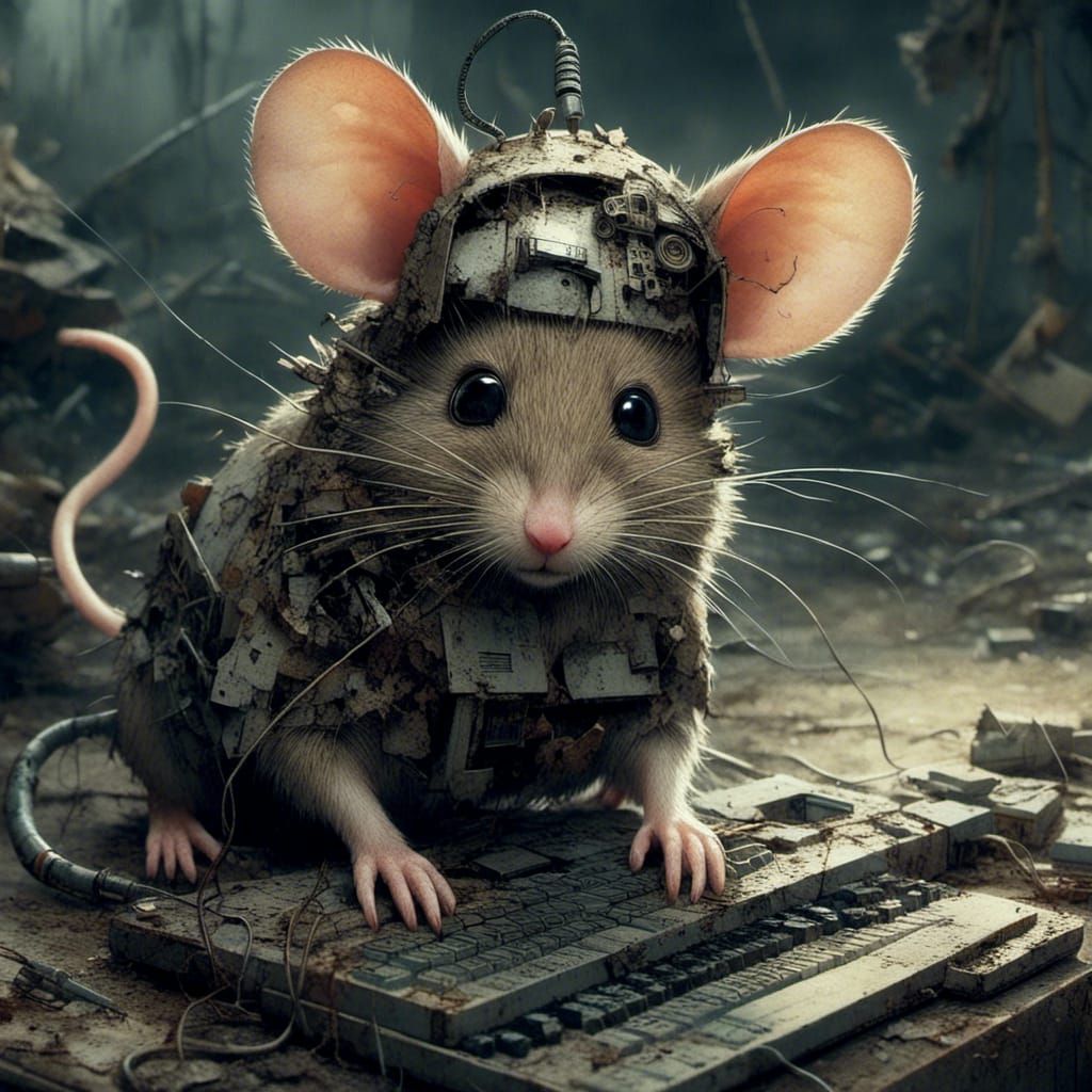 Cyborg mouse helper - AI Generated Artwork - NightCafe Creator