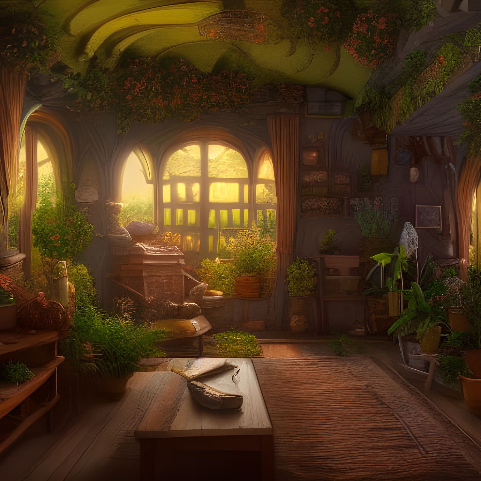 Cozy cottage - AI Generated Artwork - NightCafe Creator
