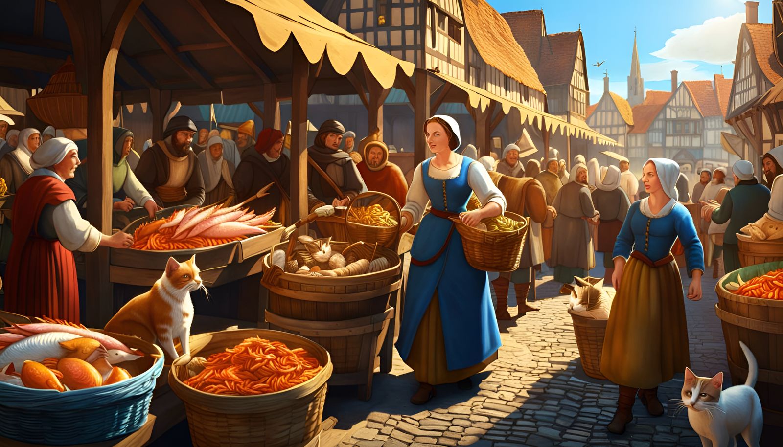 Medieval Aldi Supermarket - AI Generated Artwork - NightCafe Creator