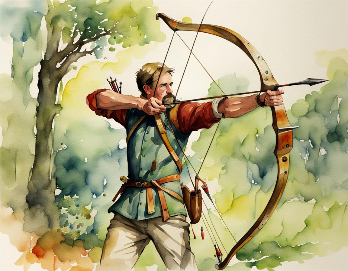 The Archer and The Archery Art - AI Generated Artwork - NightCafe Creator