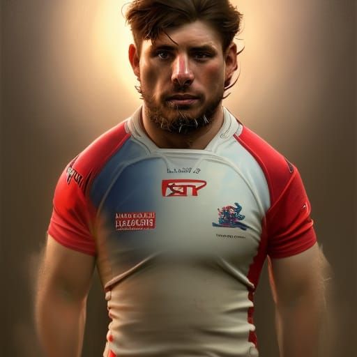 Mr. Rugby player - AI Generated Artwork - NightCafe Creator