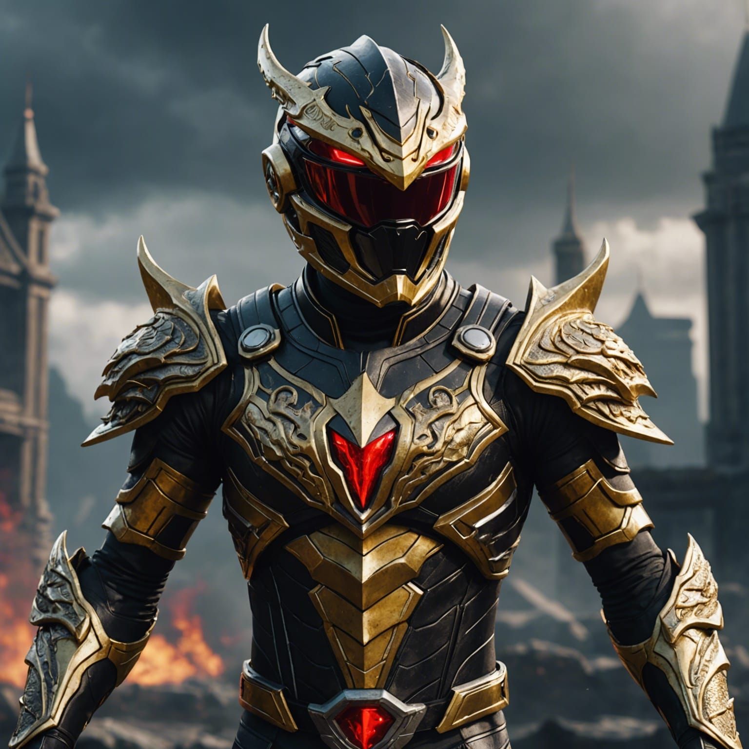 Black Power Ranger variant - AI Generated Artwork - NightCafe Creator