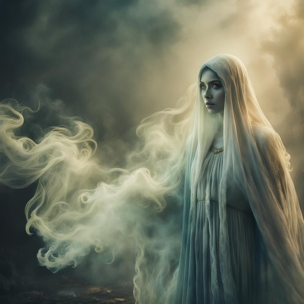 Smokey ghost - AI Generated Artwork - NightCafe Creator