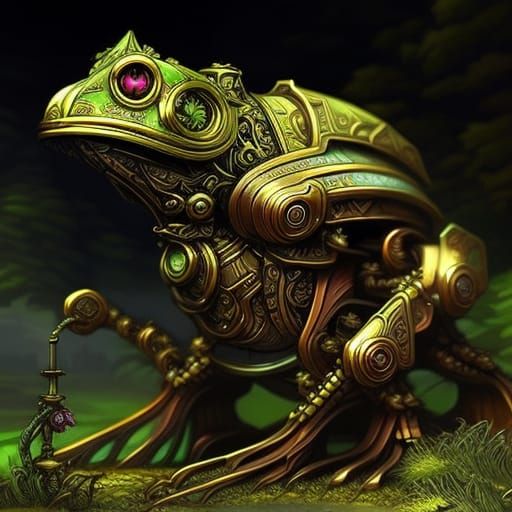 Frog Bot - AI Generated Artwork - NightCafe Creator