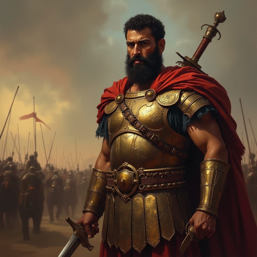 Legendary Carthaginian General Hannibal Barca in M... - AI Art