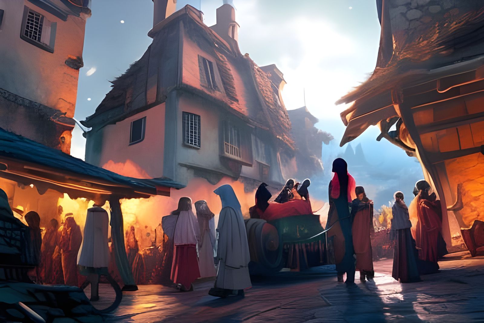 Medieval Scenery #7 - AI Generated Artwork - NightCafe Creator