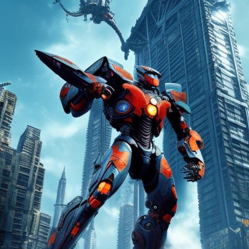 gipsy danger pacific rim - AI Generated Artwork - NightCafe Creator