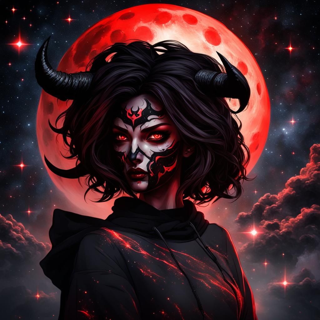 A demon lady - AI Generated Artwork - NightCafe Creator