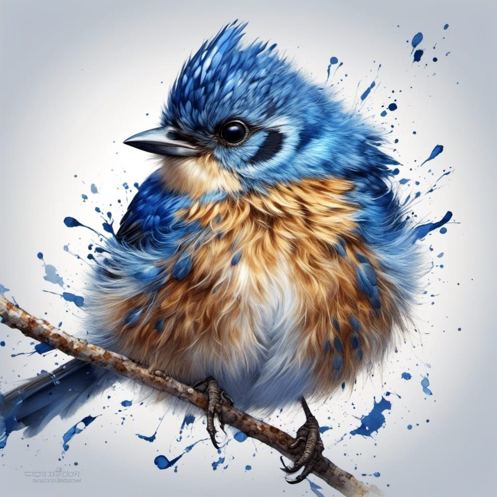 Bluebird shakedown - AI Generated Artwork - NightCafe Creator