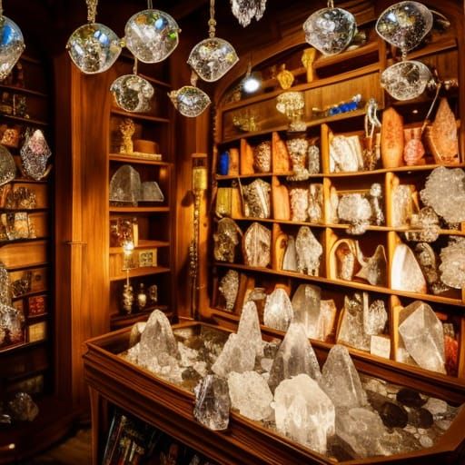 Magic medieval crystal shop - AI Generated Artwork - NightCafe Creator