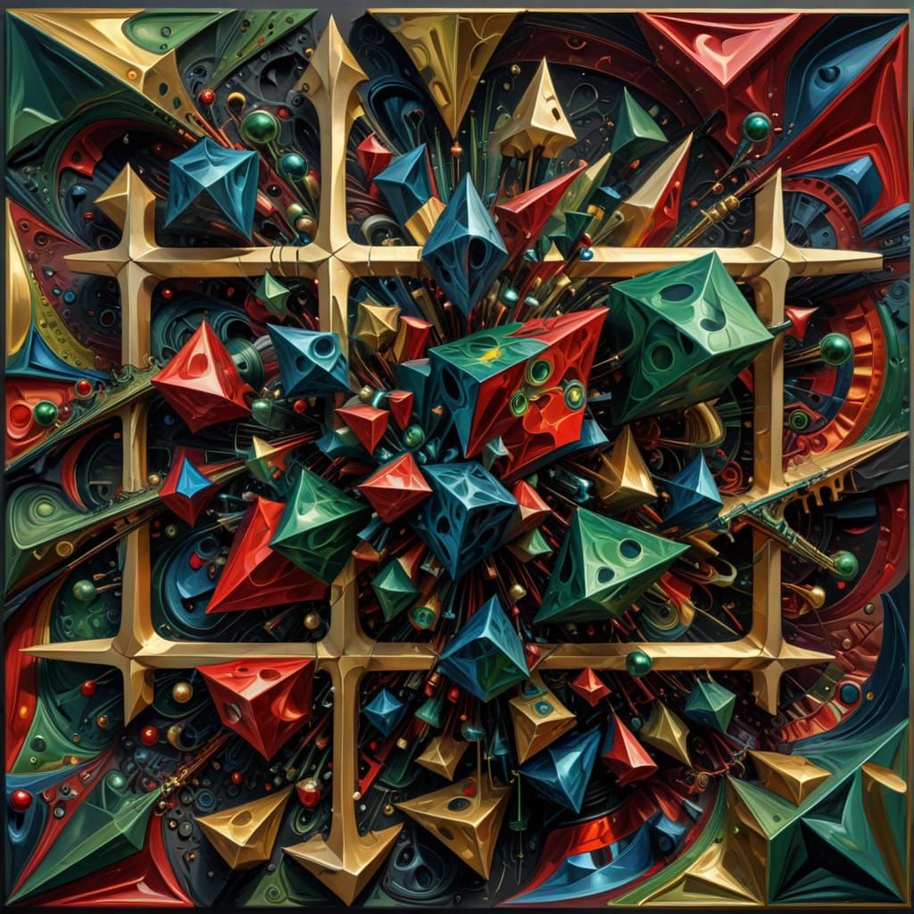 Painted, Colored, Modernist, Abstract, Cubist, Dada, Surrealist ...