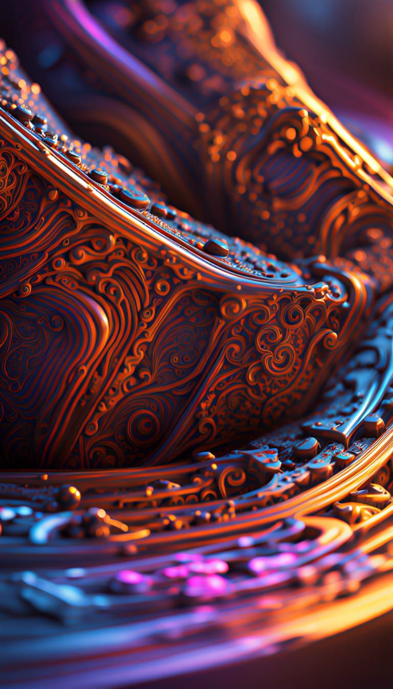 Hyperrealistic Neon Cityscape with Angry Vibe - AI Art