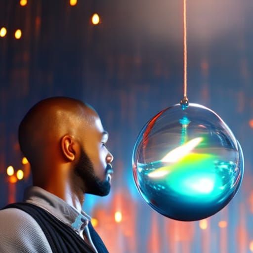 Contemplating the sphere - AI Generated Artwork - NightCafe Creator