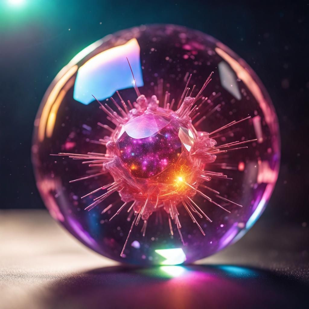 Glass sphere - AI Generated Artwork - NightCafe Creator