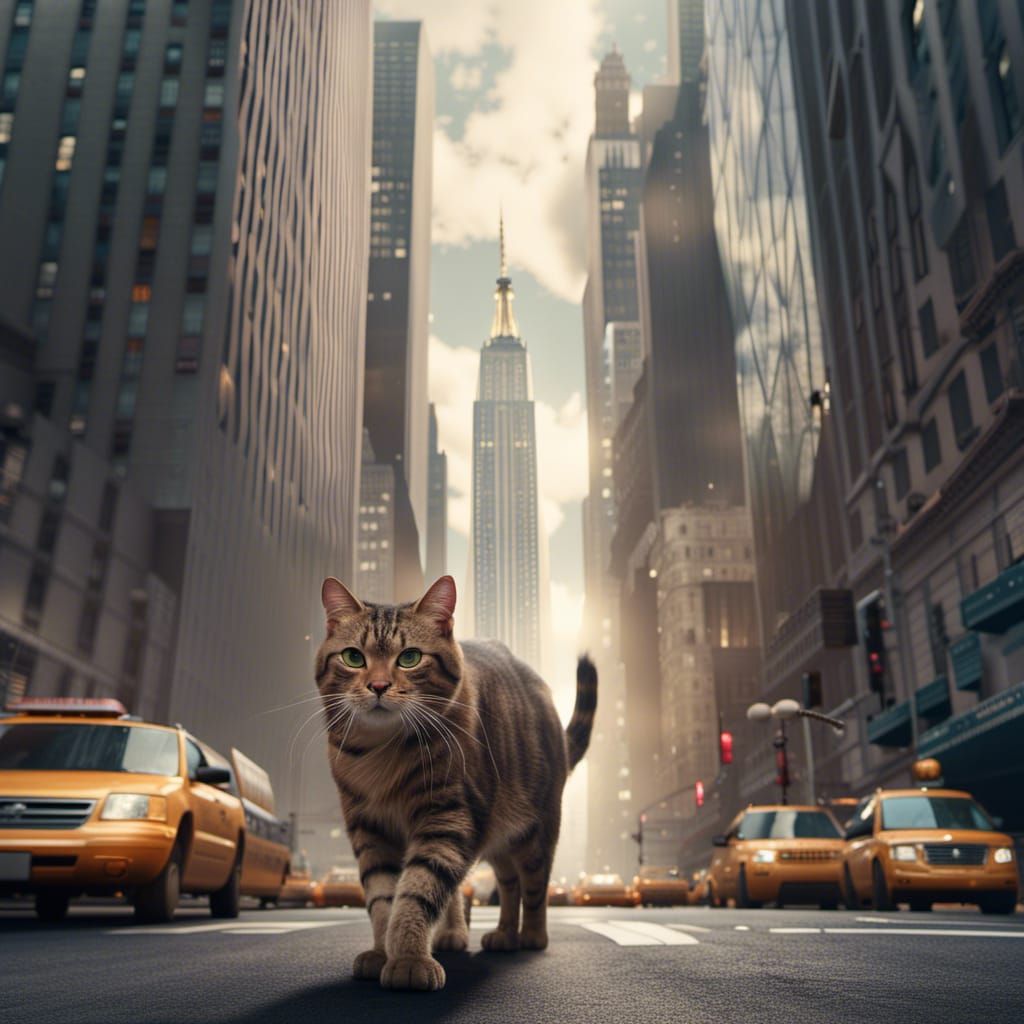 New York cat - AI Generated Artwork - NightCafe Creator