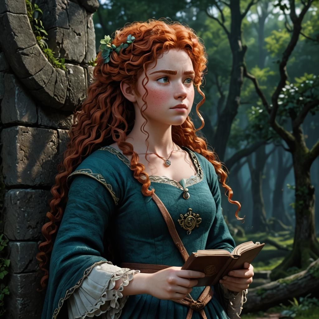 merida from disney as Bridgerton-character. - AI Generated Artwork ...