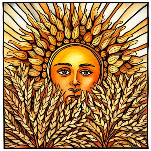 Sunny Goodness - Vintage sun antique in the style of an old farmers ...