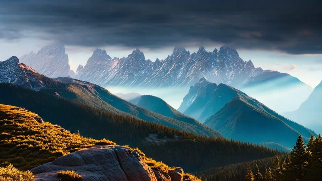 Rocky Mountains - AI Generated Artwork - NightCafe Creator