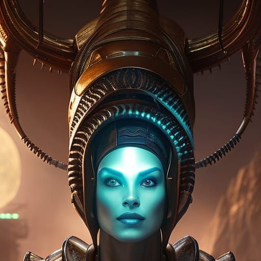 Alien neuralink. - AI Generated Artwork - NightCafe Creator