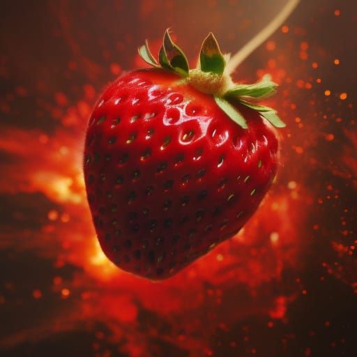 The Cosmic Strawberry v14 - AI Generated Artwork - NightCafe Creator