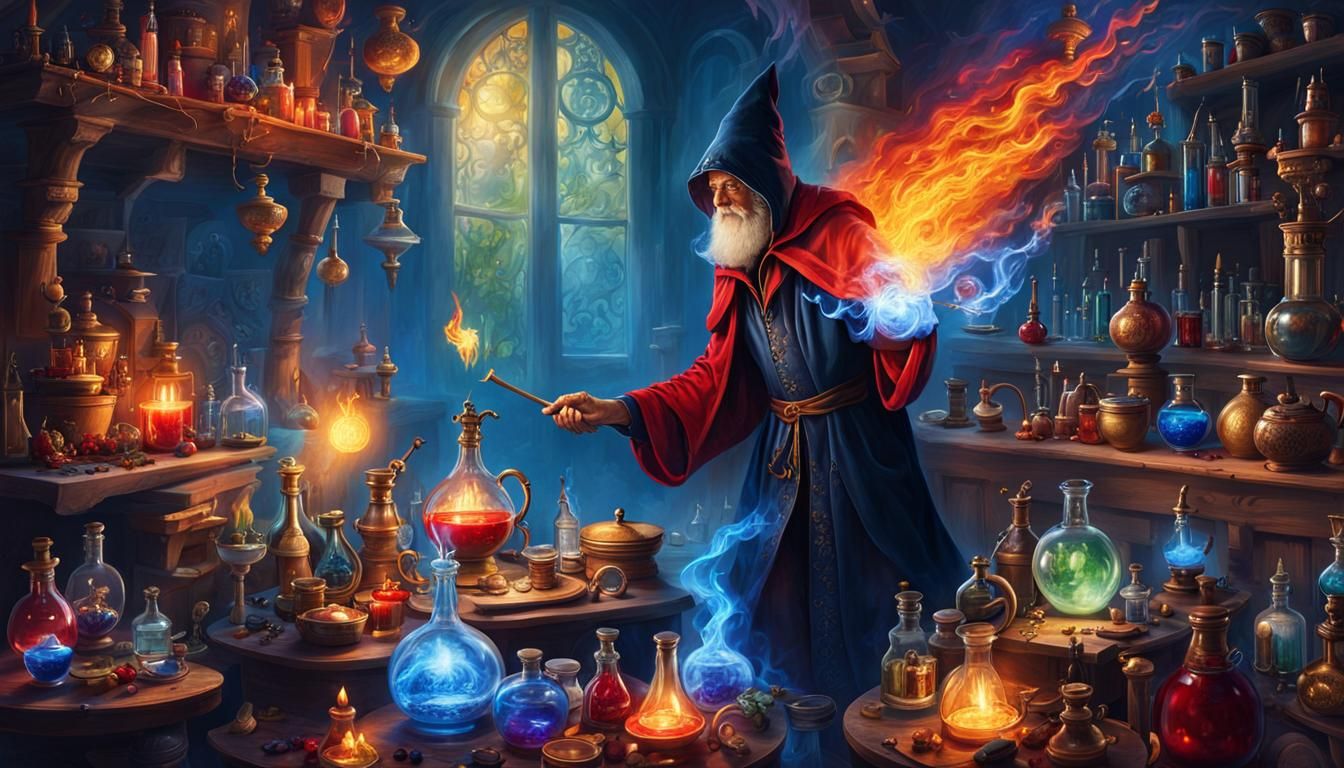 The Alchemist's Mastery - AI Generated Artwork - NightCafe Creator