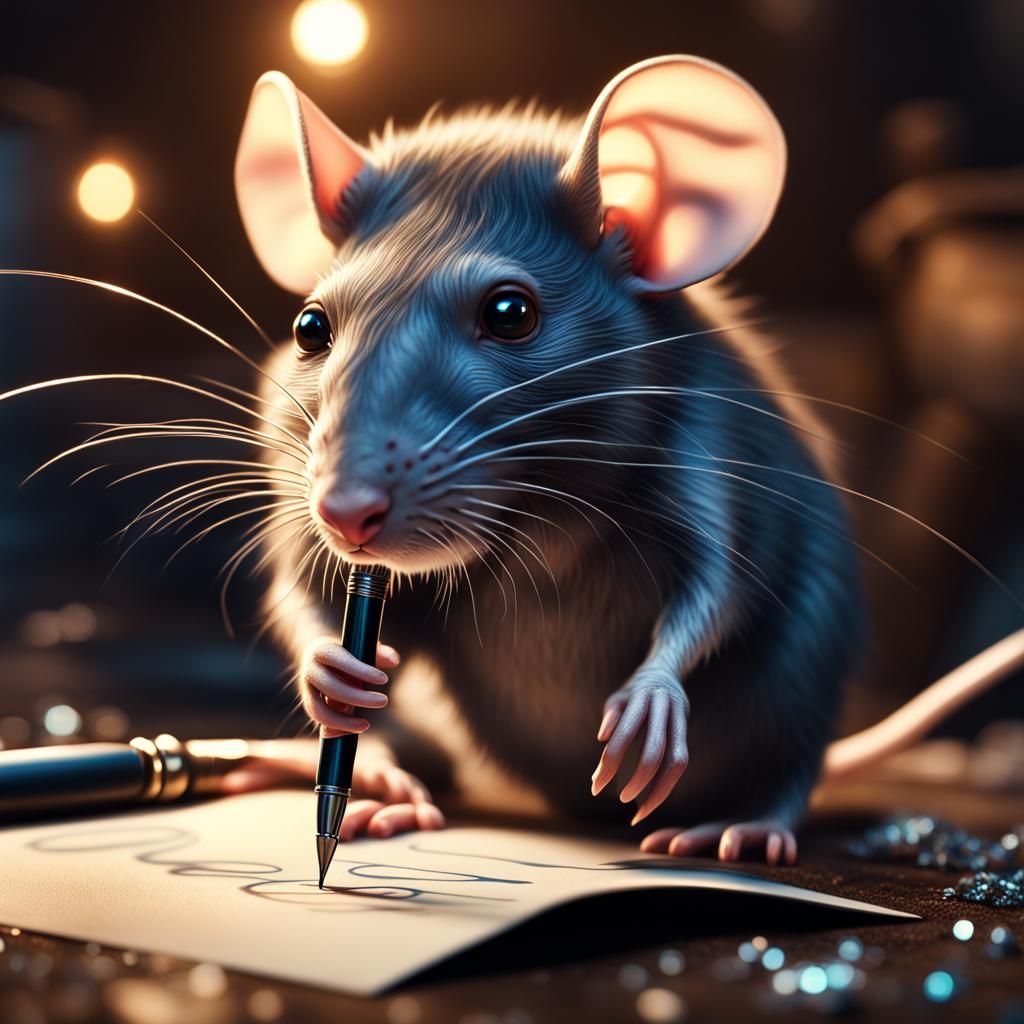 A Rats Letter - AI Generated Artwork - NightCafe Creator