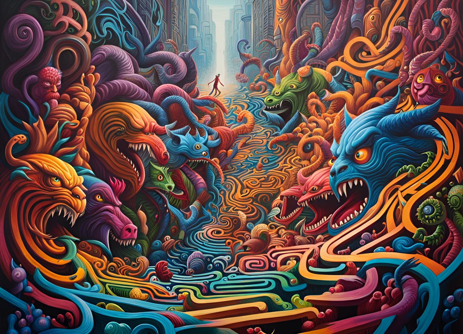 night-maze - AI Generated Artwork - NightCafe Creator