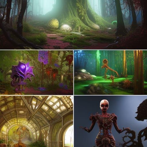 zombiecore fantasy psychedelic Hyper detailed babyface skeletons and ...