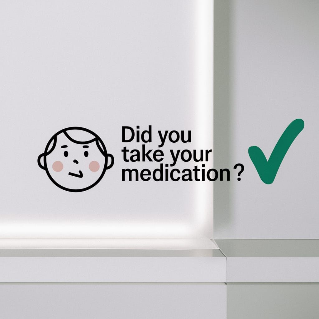 "Did you take your medication?" simple sign - AI Generated Artwork ...