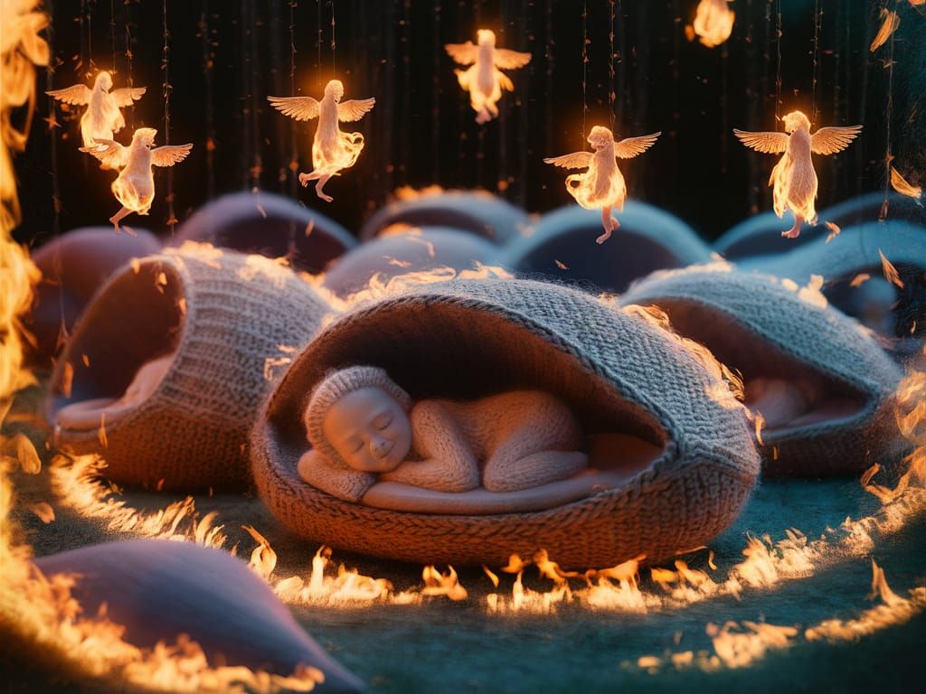 Sleeping Pods for Tiny Gods and the Ghost in You - AI Generated Artwork ...