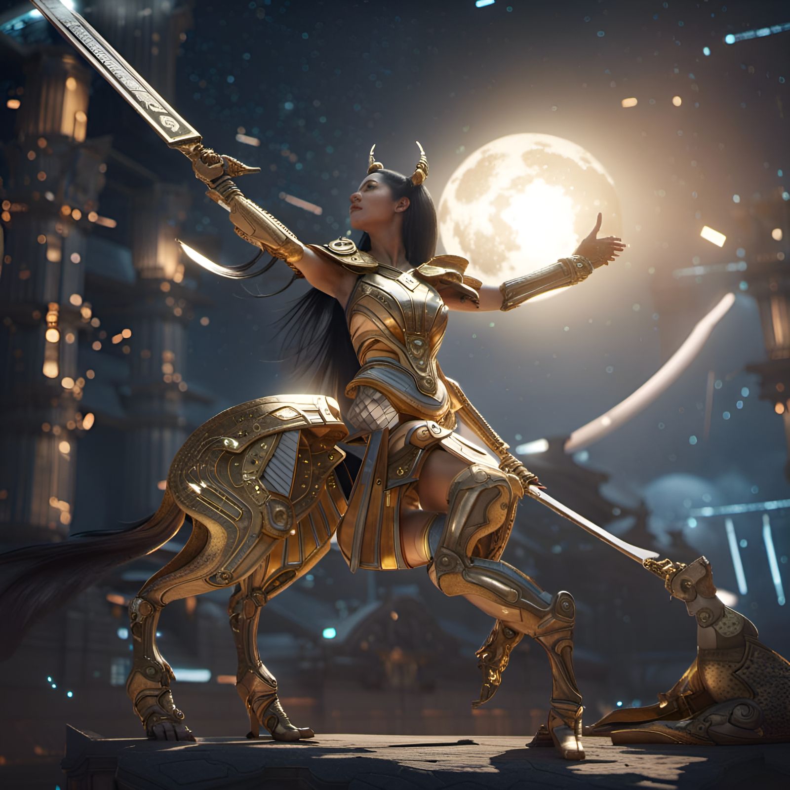 Cybernetic Centaur - AI Generated Artwork - NightCafe Creator