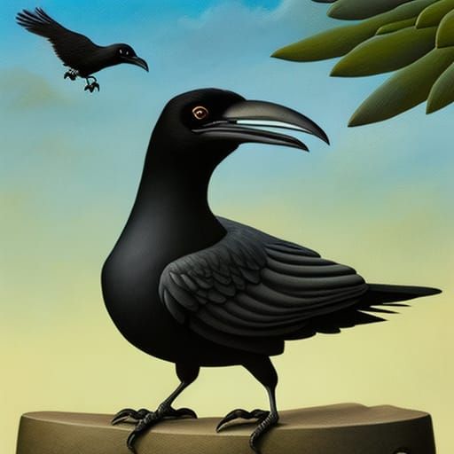 crow - AI Generated Artwork - NightCafe Creator