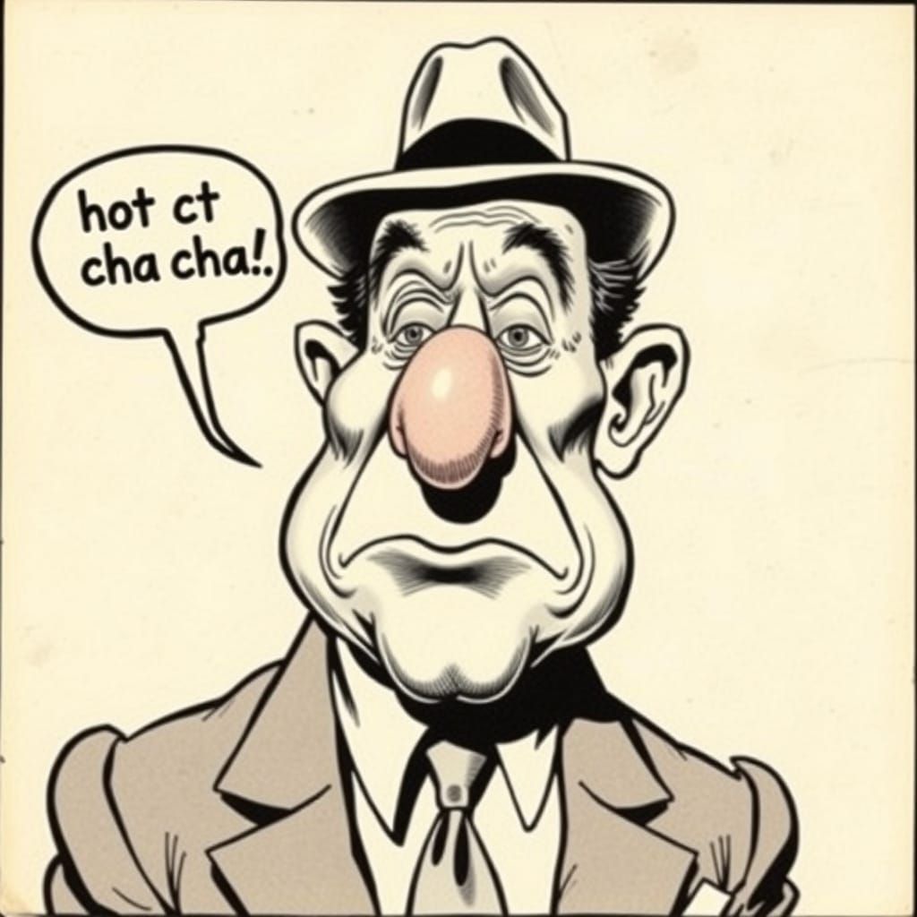 Grotesque 1960s Underground Comix Celebrity - AI Art