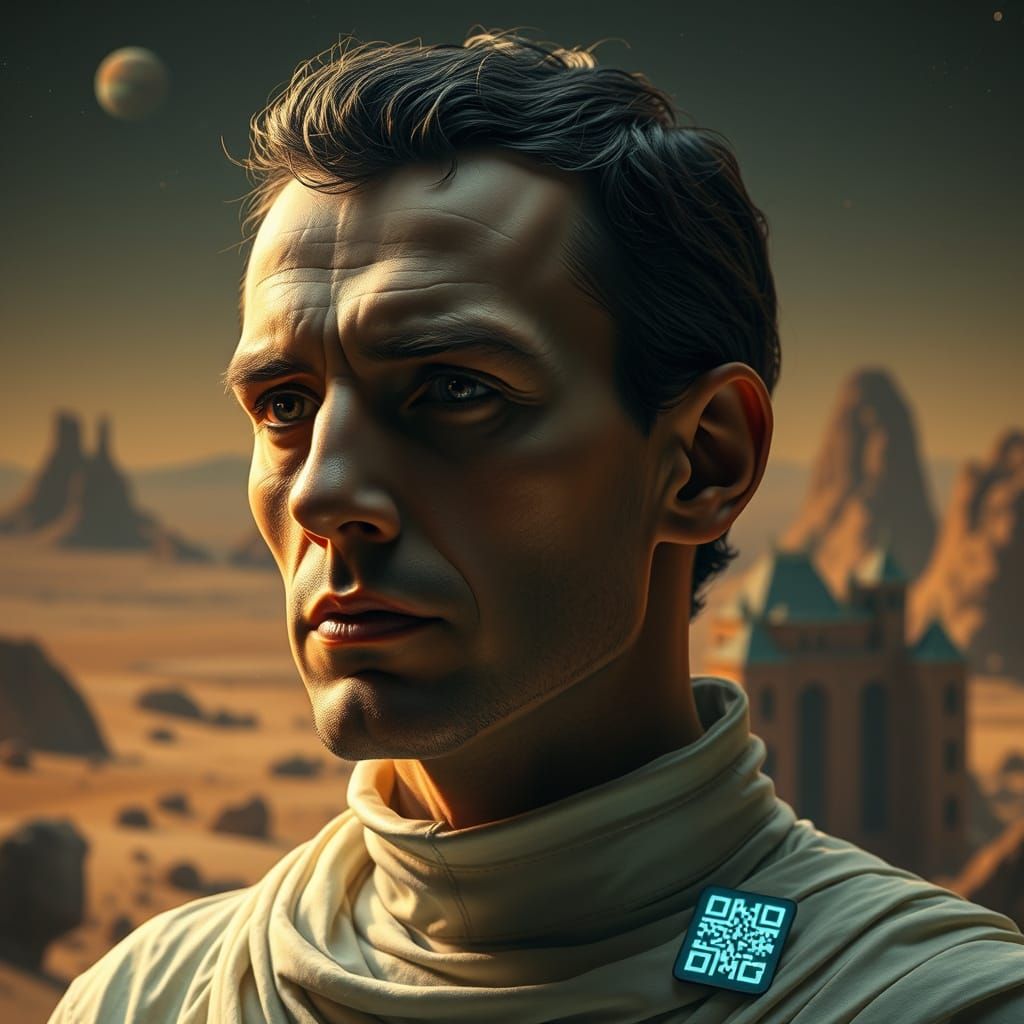 The first human born in Mars - Hyperrealist Portrait of the ...