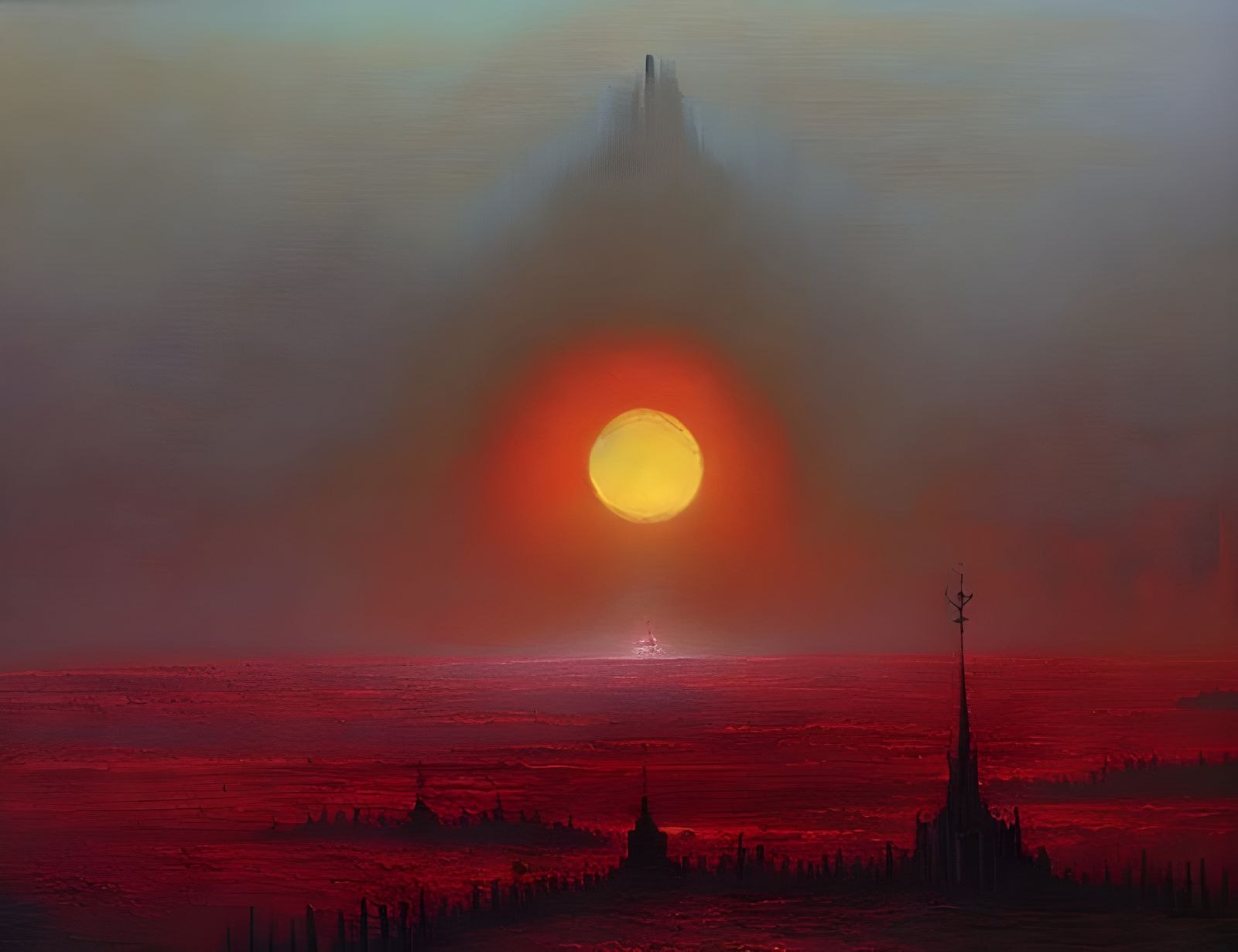 Hell cathedral - AI Generated Artwork - NightCafe Creator