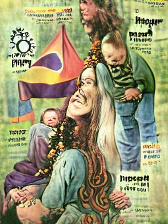 Cover of Hippie Parent Monthly magazine in January 1970 - AI Generated ...