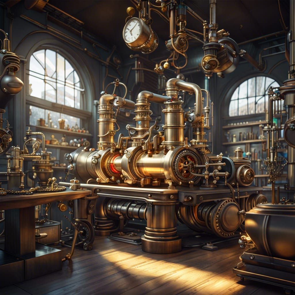 Subatomic Spellbinder - The Steamworks Laboratory Series - AI Generated ...