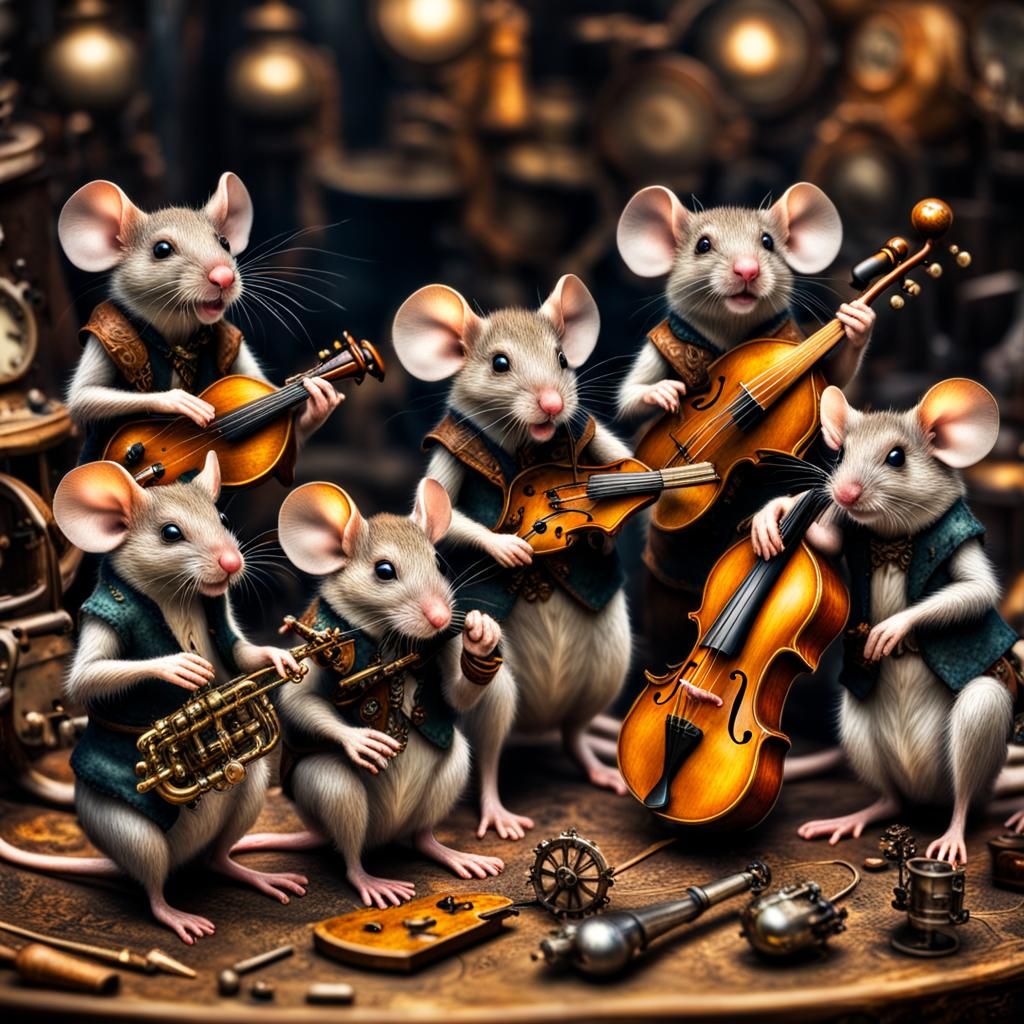 Mice music group - AI Generated Artwork - NightCafe Creator