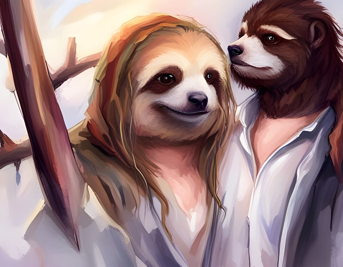 Sloth Jesus - AI Generated Artwork - NightCafe Creator